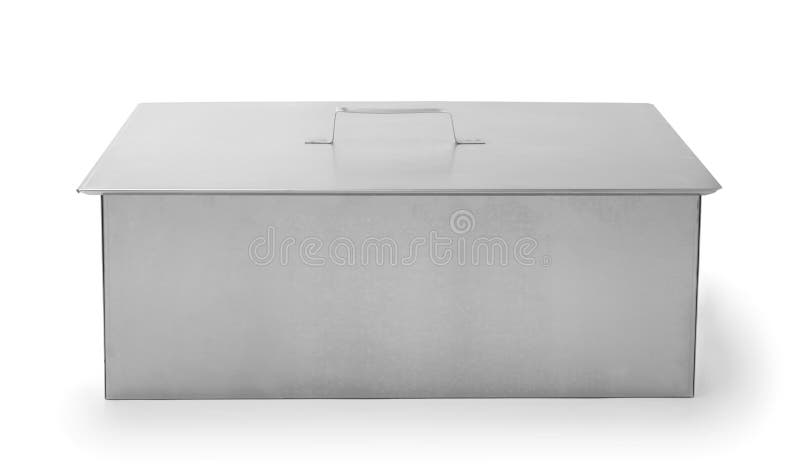 Steel smoker box isolated stock image. Image of garden - 203235137