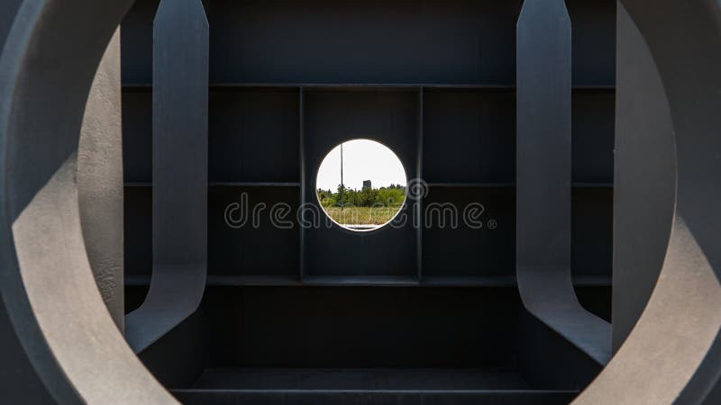 Steel, Solid Bridge Construction on the Construction Site Stock Image ...