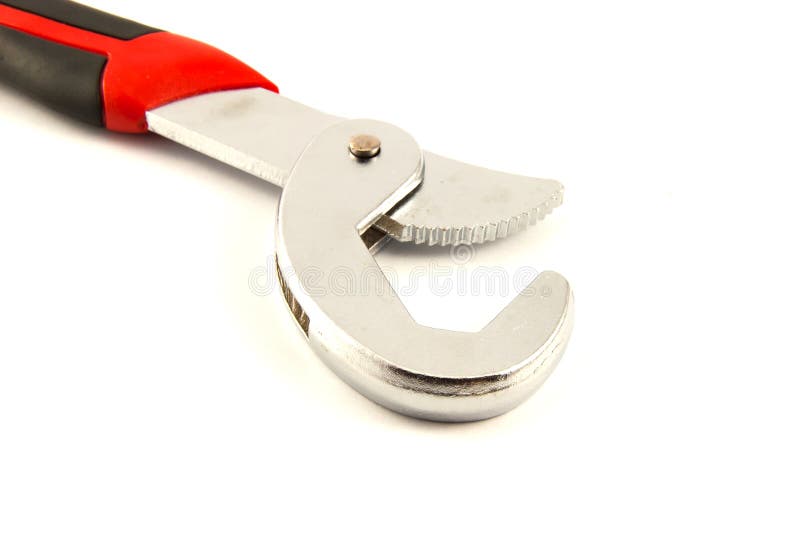 Steel Spanner on White Background Stock Image - Image of machinery ...