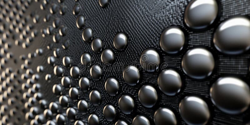 Steel Spherical Carbon Textures Featuring Sleek, Metallic Patterns. a ...