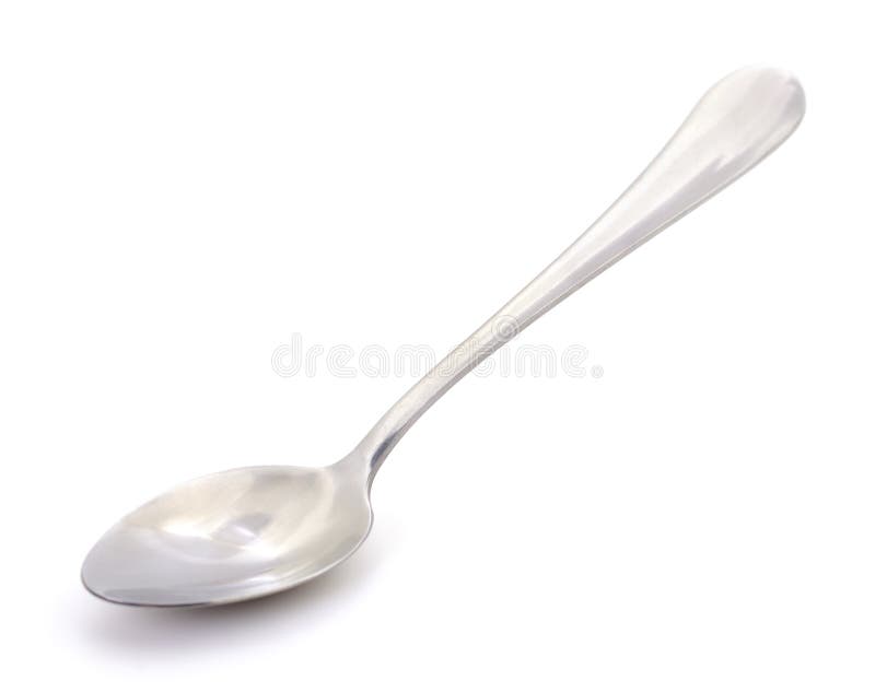 Steel spoon isolated stock image. Image of teaspoon - 137349261