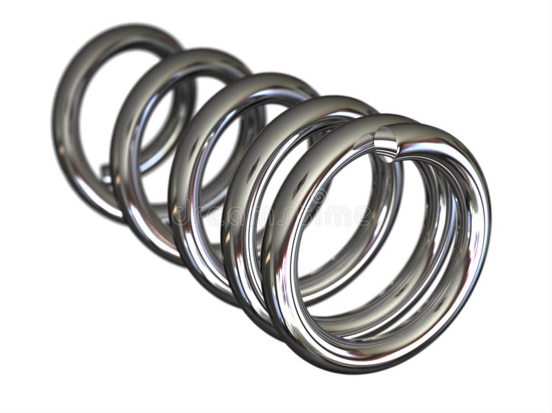 Metal springs stock illustration. Illustration of coil - 13545650