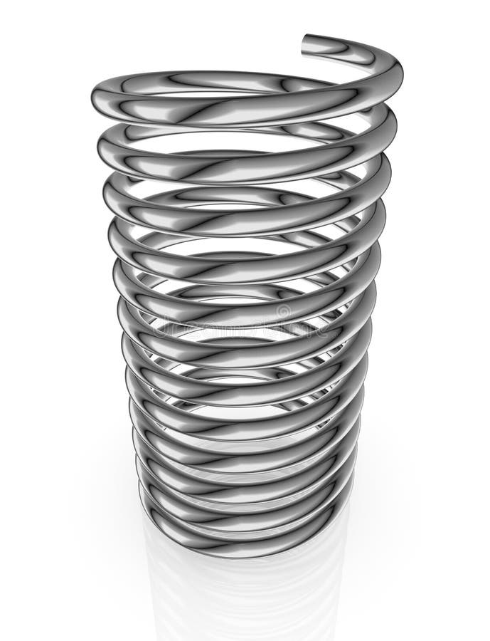 Steel spring stock illustration. Illustration of metal - 27573428