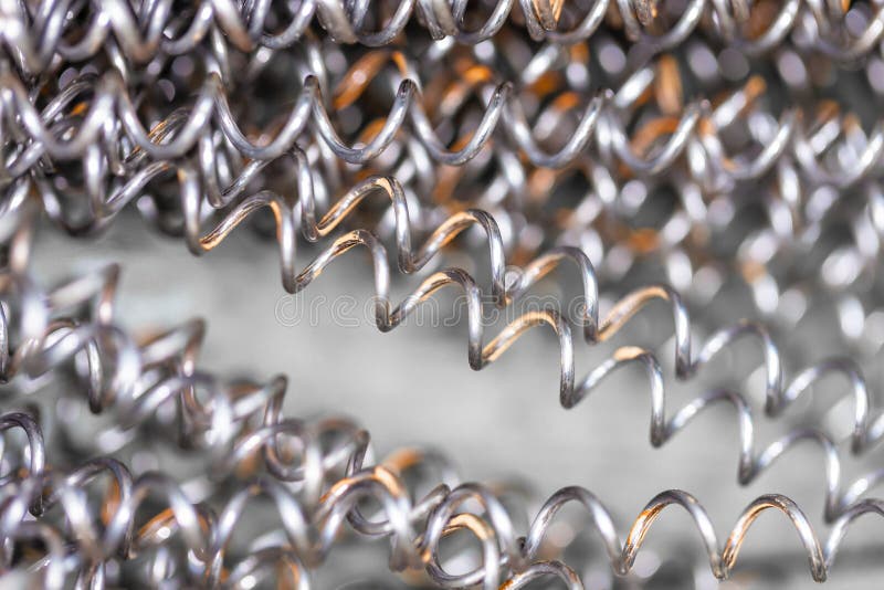 Steel Spring. Iron Wire with Traces of Rust Stock Photo - Image of ...