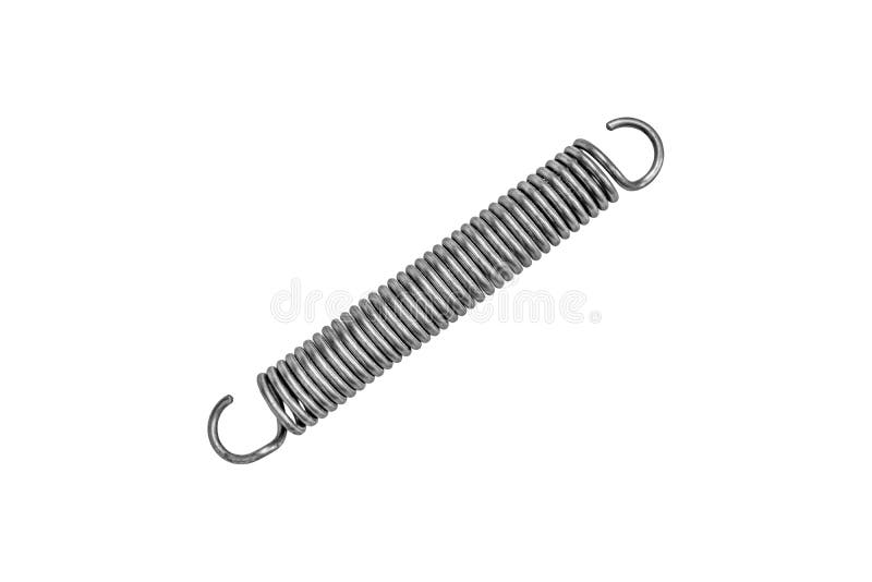 Steel Spring Isolated on White Stock Photo - Image of jump, pressure ...