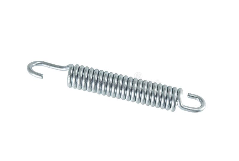 Steel Spring Isolated on White Background Stock Image - Image of spiral ...
