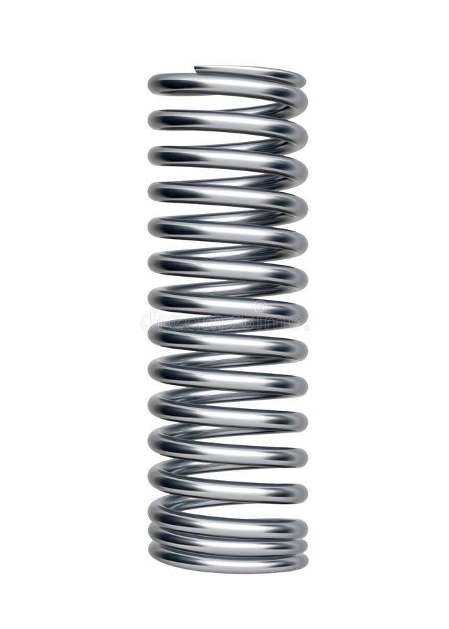 Steel spring stock illustration. Illustration of object - 16832486