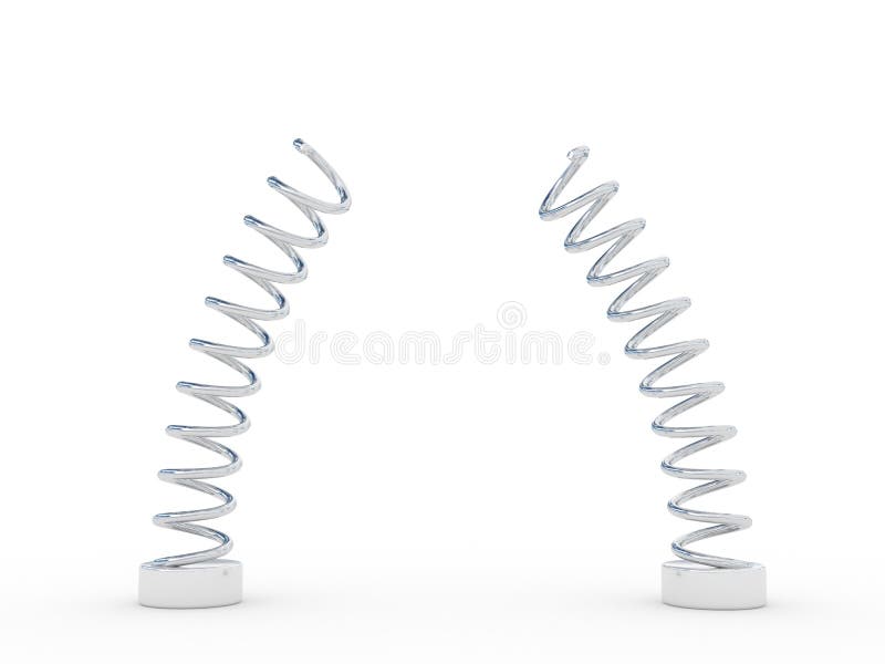 Steel springs stock illustration. Illustration of coil - 12087344