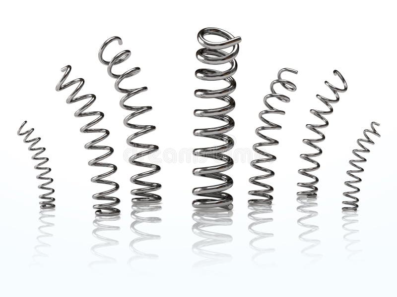 Steel springs stock illustration. Illustration of elastic - 13489131