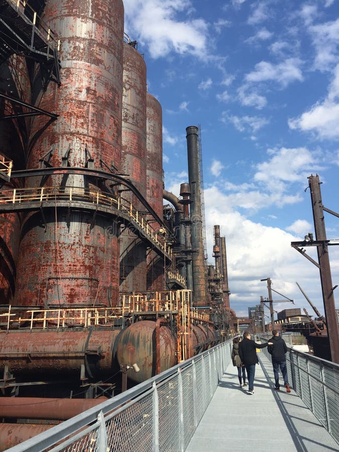 Steel Stacks in Bethlehem stock image. Image of travel - 143969171