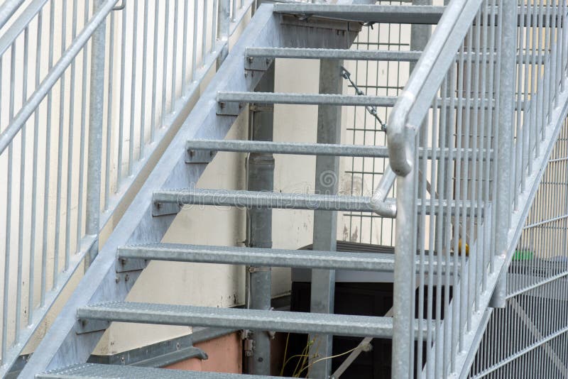 Steel staircase stock photo. Image of stair, silver, stairs - 42589678