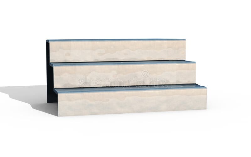 Steel Stairs of Display Stand Stock Illustration - Illustration of demo ...