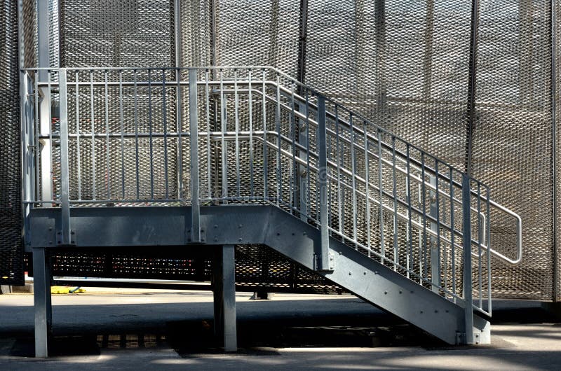 Steel Steps stock image. Image of walkway, industrial - 31289805