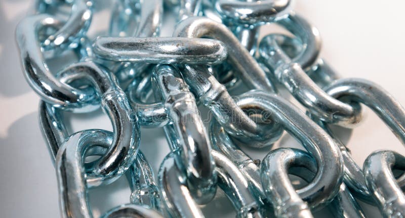 Steel Strong Chain Powerful Cyber Security Concept Stock Photo - Image ...