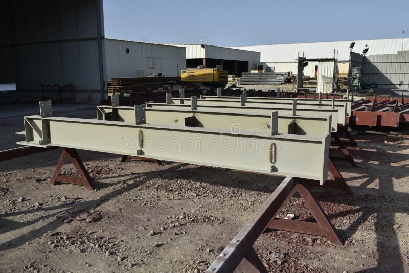 Steel Structural Beams Muscat, Oman Stock Photo - Image of steel ...