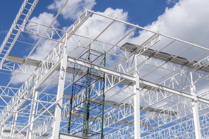 Steel Structure Background / Steel Structure / Steel Structure Under ...