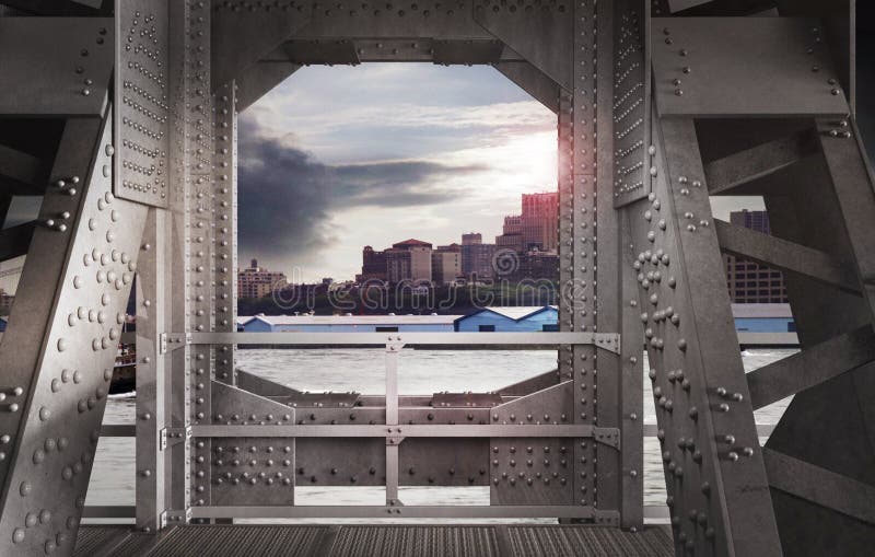 Steel structure stock image. Image of bars, metallic - 34173589