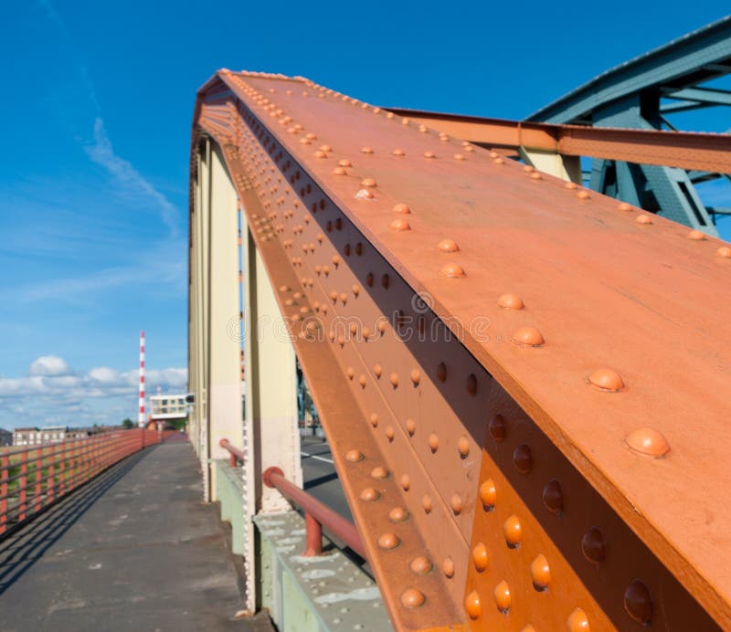 Steel Structure of a Bridge Stock Image - Image of real, steel: 27847389