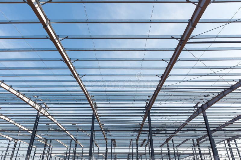 Steel structure building stock photo. Image of modern - 111071460
