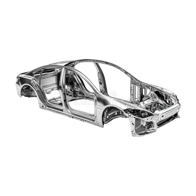 Steel Structure of Car on Transparent Background - Ai Generated Stock ...
