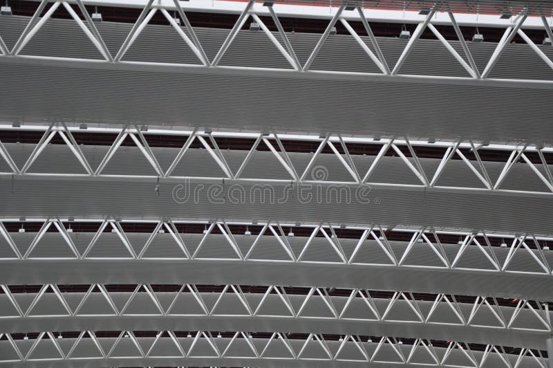 Steel structure ceiling stock photo. Image of building - 33664106