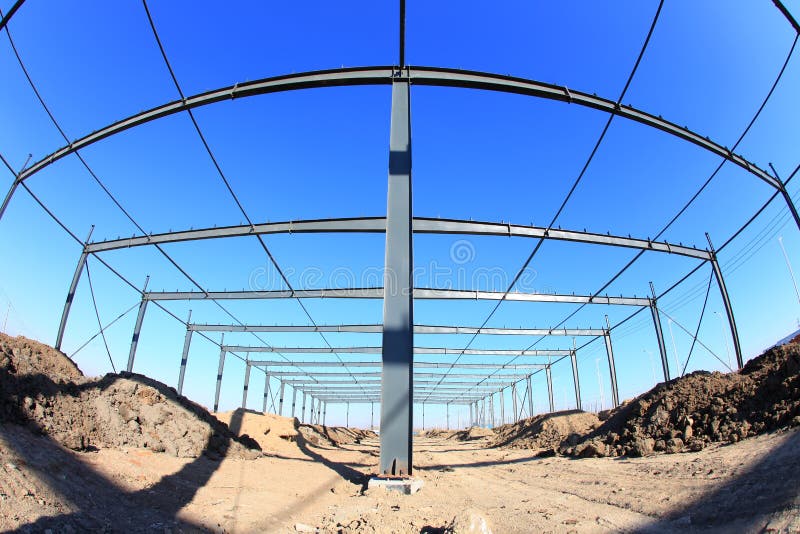 Steel structure stock photo. Image of steelwork, plant - 153160976