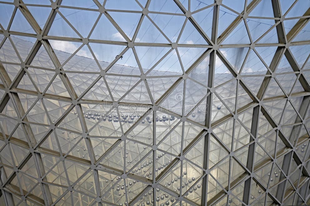 Steel Structure Geometry Construction As the Background Stock Image ...