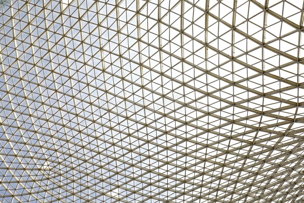 Steel Structure Geometry Construction As the Background Stock Photo ...