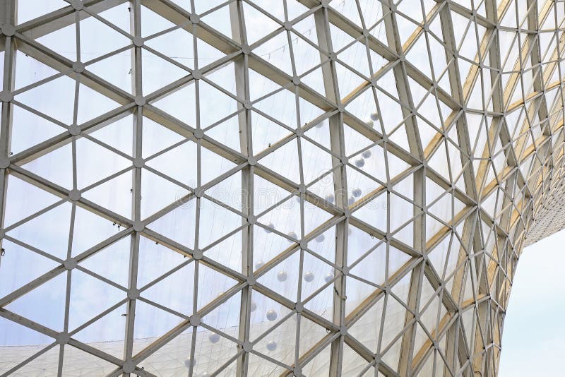 Steel Structure Geometry Construction As the Background Stock Photo ...