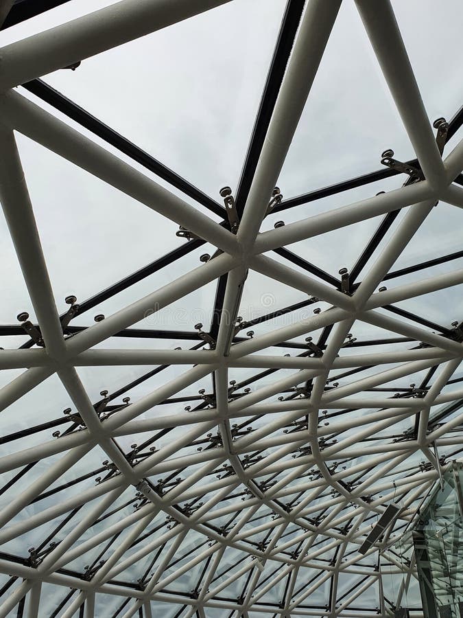 Steel Structure Geometry Construction As the Background. Structural ...