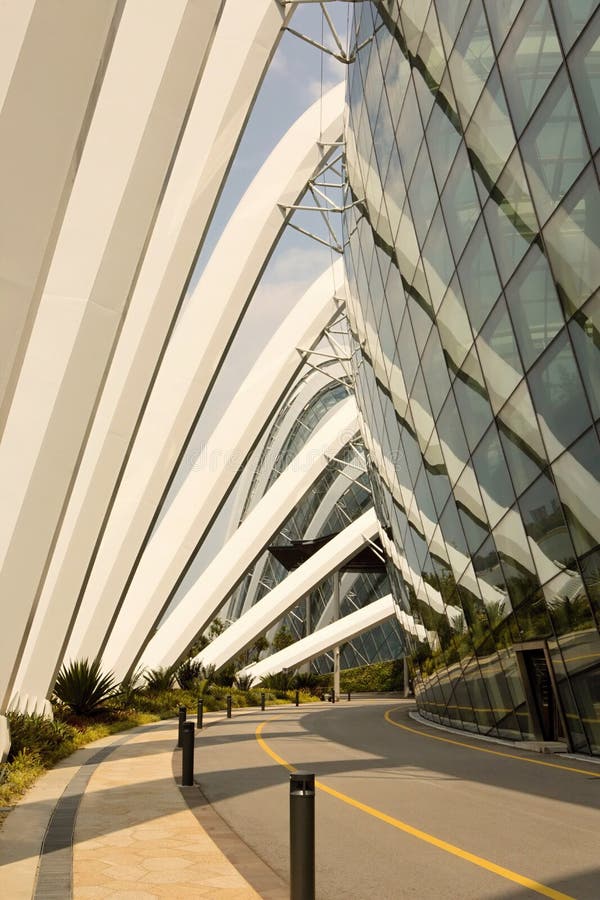 Steel Structure Hall Singapore Marina Bay Stock Photo - Image of ...