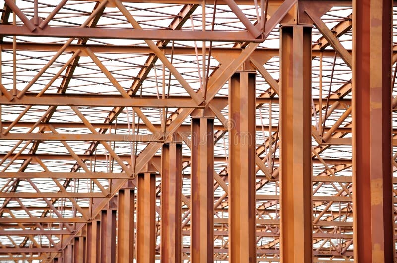 Steel structure stock photo. Image of site, exterior - 51246658