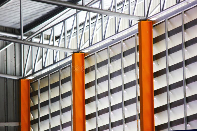 Steel Structure Interior Warehouse Design Abstract Geometric Pattern ...