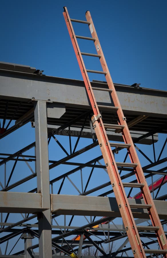 Structural Steel Construction Stock Image - Image of bolted, girders ...