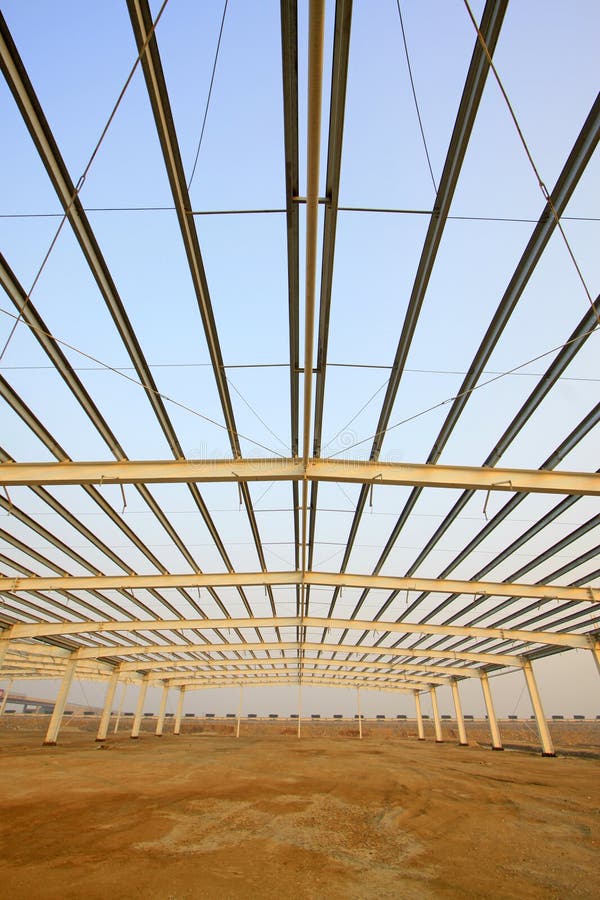 Steel structure landscape stock photo. Image of factory - 366304086