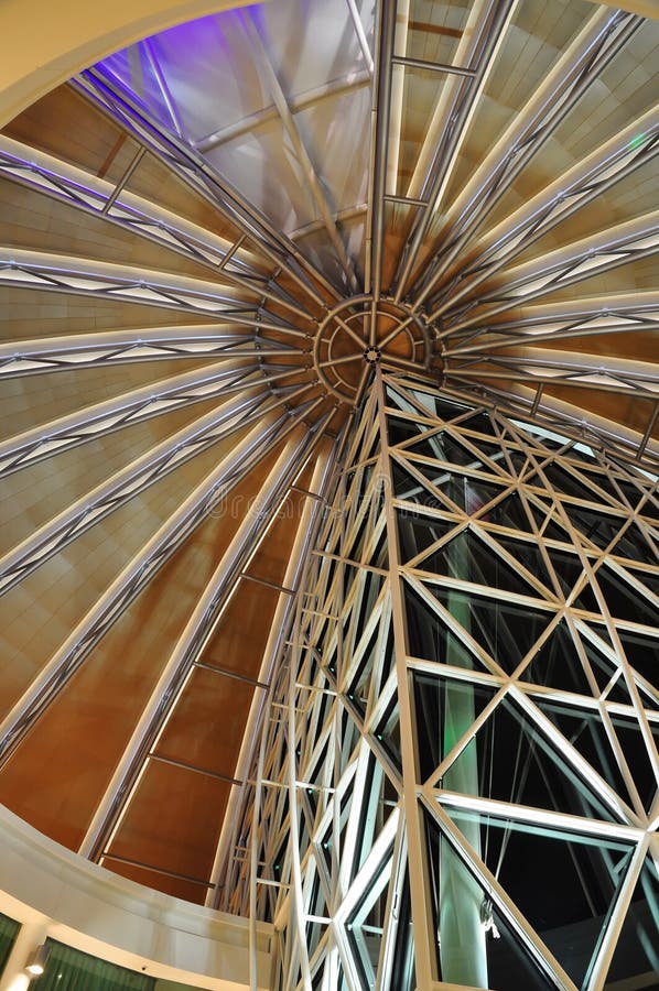 Steel Structure of Modern Building Stock Image - Image of modern ...