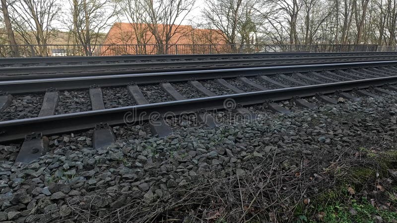 Steel Structure for Railway Bridge and Rails Stock Video - Video of ...