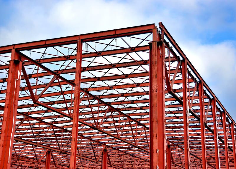Steel Structure stock photo. Image of background, industrial - 81112344