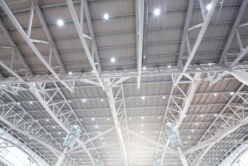 Steel Structure Roof Frame for Building Construction Stock Image ...