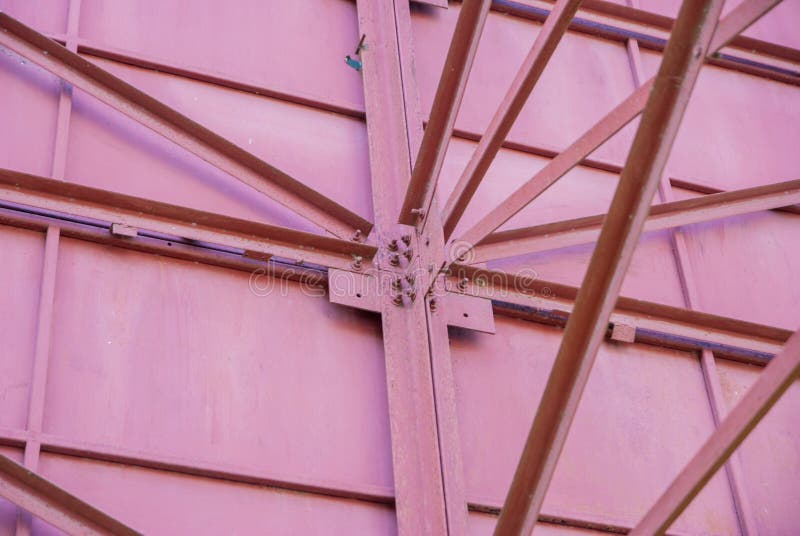 Steel Structure, the Structure of Steel Signs Stock Photo - Image of ...