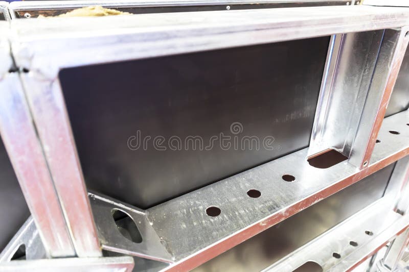 Steel Structure To Form a Load-bearing Wall. Steel Wall Structure Stock ...