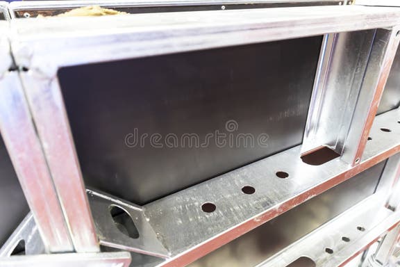 Steel Structure To Form a Load-bearing Wall. Steel Wall Structure Stock ...