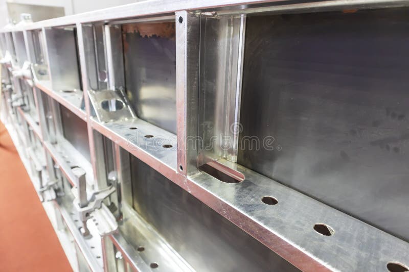 Steel Structure To Form a Load-bearing Wall. Steel Wall Structure Stock ...