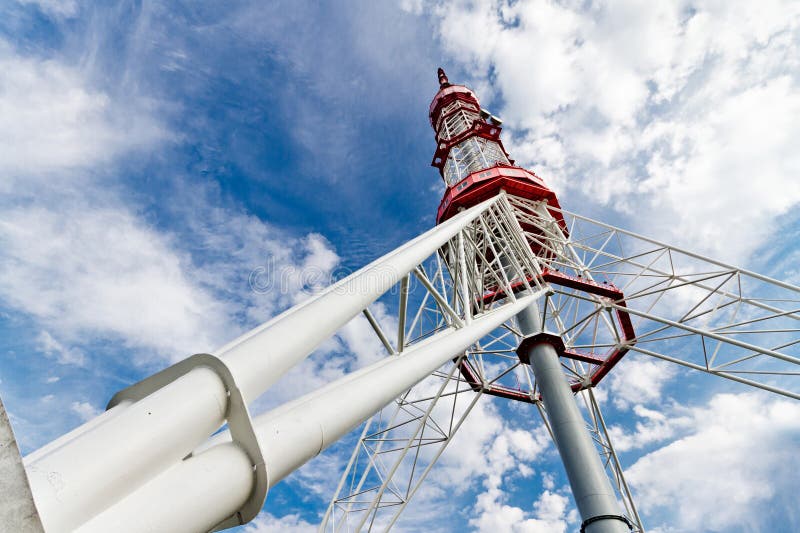 Steel Structure of the TV Tower. Kiev, Ukraine. Kyiv, Ukraine Stock ...