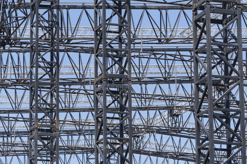 Steel Structure Workshop is Under Construction Stock Image - Image of ...