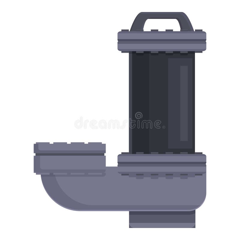 Steel Submersible Pump Icon Cartoon Vector. Farm System Stock Vector ...