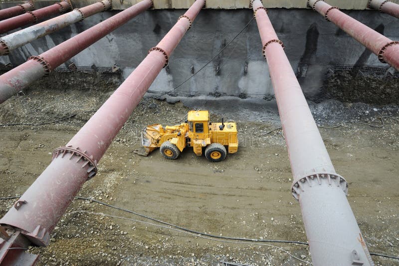 Steel support structure stock photo. Image of equipment - 25863392