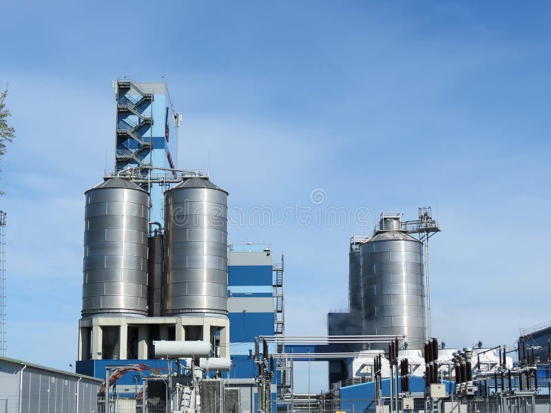 Steel tanks stock photo. Image of blue, stair, background - 31943908