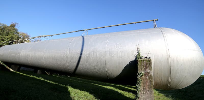 Steel Tanks in the Storage of Flammable Materials Stock Photo - Image ...