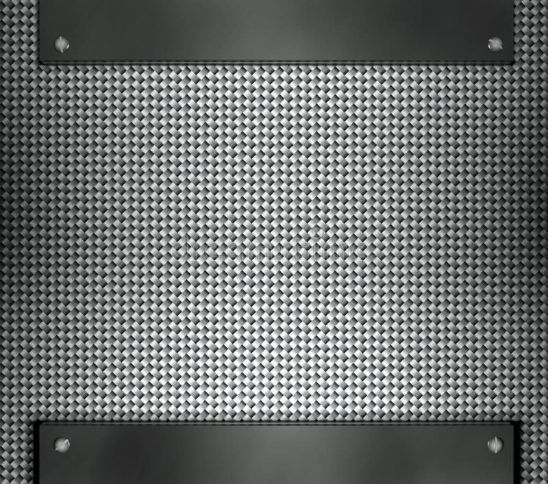 Steel Template with Copy Space Metal Background Stock Illustration ...